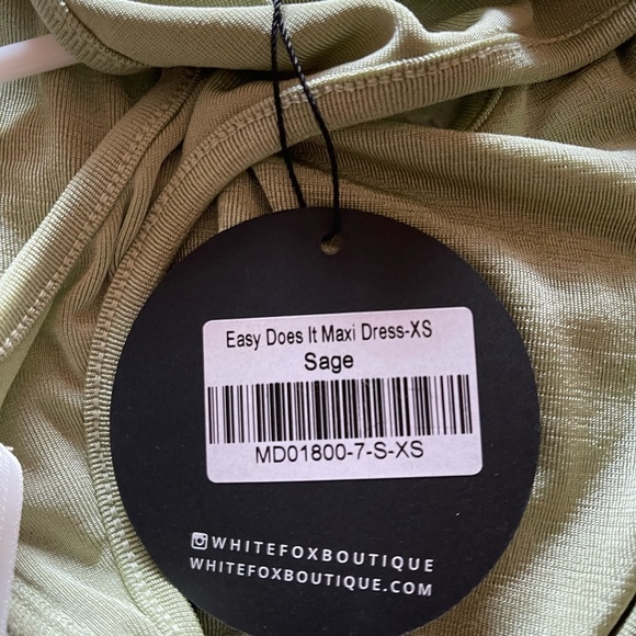White Fox Boutique | Dresses | White Fox Boutique Xs Sage Green Easy ...